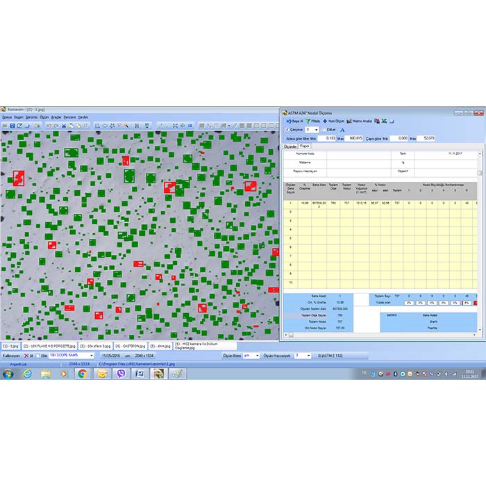 KameraM ASTM A247 Dökme Demir Analizi - Mikrosistem Laboratuvar Cihazları